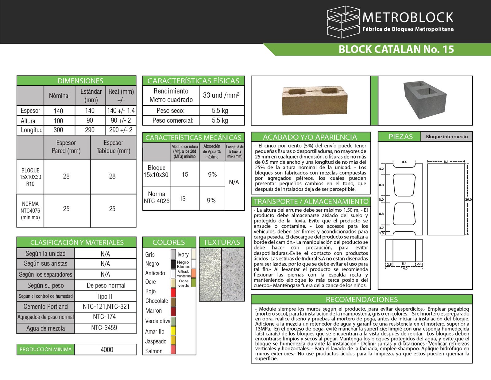 Productos - Metroblock